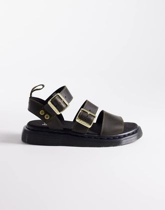 Dr. Martens Dr. Martens - Gryphon - Sandalen in dunklem Olivgr&uuml;n