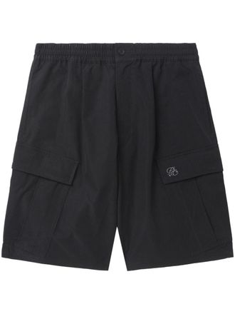 Five CM short cargo à logo brodé - Noir