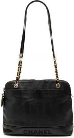 Chanel Hobo Bags - Caviar Logo Chain Shoulder Bag - Gr. unisize - in Schwarz - f&uuml;r Damen