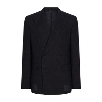 Dolce & Gabbana Homme, Vestes, Bleu, Taille: L Vestes Bleu Clair - Stylishes et Confortables