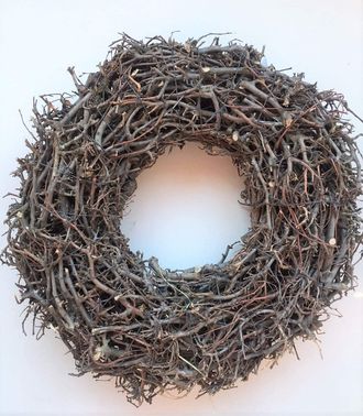 Generic Türkranz Bonsaiholz Blumenkranz Kranz Blütenkranz Wandkranz Tischkranz Dekokranz, Verschiedene Größen (60 cm)