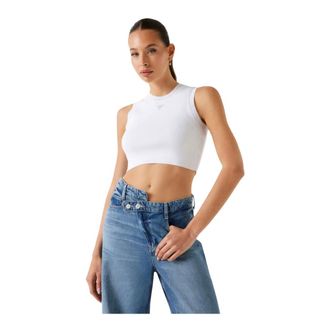 Guess Femme, Tops, Blanc, Taille: 38 FR Alexia Tank Top