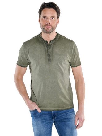 Engbers T-Shirt Herren Henley-Shirt uni, Khaki