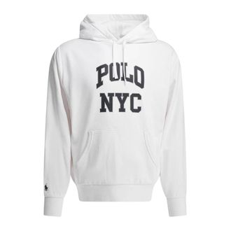 Polo Ralph Lauren Homme, Sweatshirts et sweats &agrave; capuche, Blanc, Taille: XL Sweat &agrave; capuche graphique