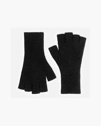 Arket Fingerlose Wollhandschuhe -Schwarz