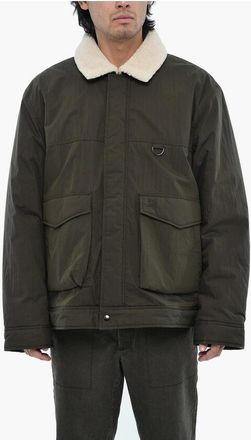 Woolrich Padded Jacket with Faux Fur Collar size 3xl