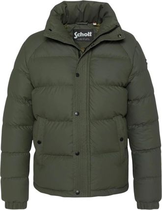 Schott NYC Schott Nyc, Homme, Vestes, Vert, Taille: 2XL Doudoune rubber
