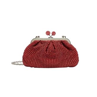 Max Mara Femme, Sacs, Rouge, Taille: ONE Size Pasticcino Small Raffia-Effect Bag
