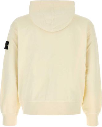Stone Island Sweater Hoodie - White