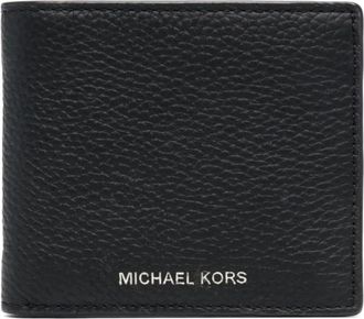Michael Kors Homme, Accessoires, Noir, Taille: ONE Size Hudson Pebbled Leather Slim Billfold Wallet