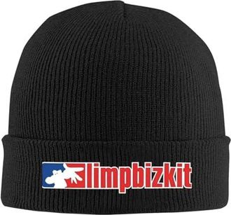 Generic Chapeau dHomme, Logo du Groupe, Design de Lettres Blanches Rouges pour Hommes, Femmes Unisexe Chapeau tricot&eacute;, Bonnet, Pullover, Hiver Chaud Thermique