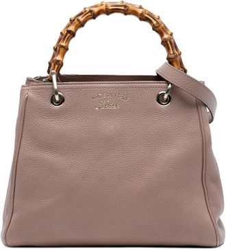 Gucci Hobo Bags - Small Calfskin Bamboo Shopper Satchel - Gr. unisize - in Braun - für Damen