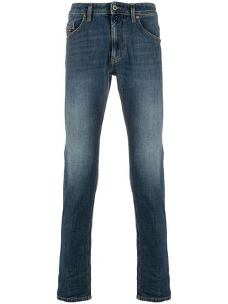 Diesel jean slim &agrave; taille basse - Bleu