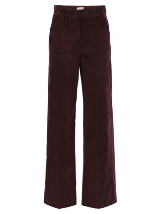 Max Mara Weekend Maxmara Wkdtania - Pantalon large en velours c&ocirc;tel&eacute;