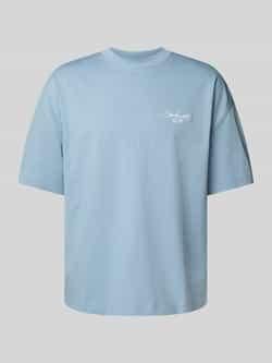 Carhartt Work in Progress T-Shirt mit geripptem Rundhalsausschnitt