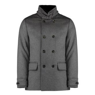 Moorer Kurtbab Kaschmir Mantel - - Coats - Herren - Grau - M