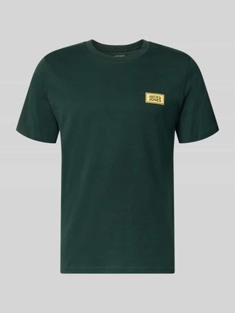 Jack & Jones Regular Fit T-Shirt aus reiner Baumwolle mit Label-Detail