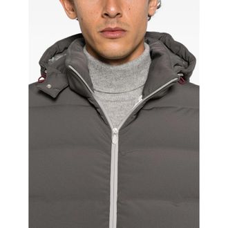 Brunello Cucinelli Padded Down Vest - Gray