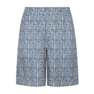 Fendi Seidenblaue Shorts - - Shorts - Herren - Blau - M