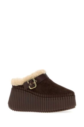 Chlo&eacute; Nama Slipper - Brown