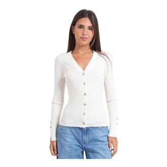 Guess Ellie Cardigan - - Knitwear - Damen - Wei&szlig; - S