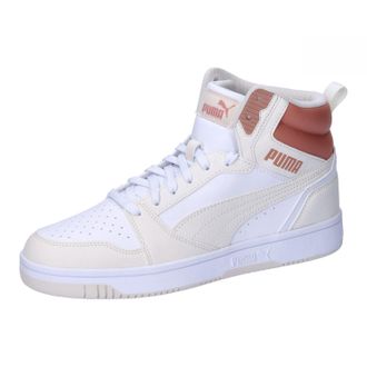 Puma Unisex Adults Rebound V6 Sneaker, PUMA White-Frosted Ivory-DEEVA Peach, 39 EU
