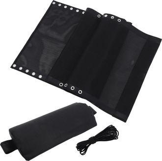 OSALADI Bezugsstoff f&uuml;r Liegest&uuml;hle 49cm Schwarz mit Kordel Kopfkissen Ersatzbezug f&uuml;r Balkon und Campingst&uuml;hle Strapazierf&auml;higes Stuhlzubeh&ouml;r f&uuml;r Outdoor Ter