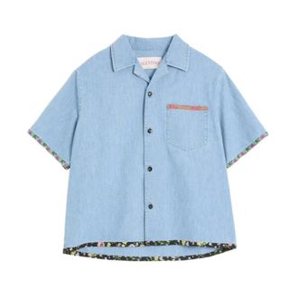 Valentino Garavani Homme, Chemises, Bleu, Taille: XL Camicia in denim