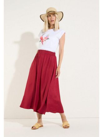 More & More Kurzarmshirt tropical Baumwoll-T-Shirt, Papageien