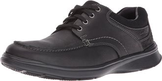 Clarks Herren Cotrell Edge Oxford, Schwarzes &Ouml;liges Leder Schwarz, 42 EU