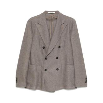 Tagliatore Zweireihiger Blazer - - Jackets - Herren - Grau - 2XL