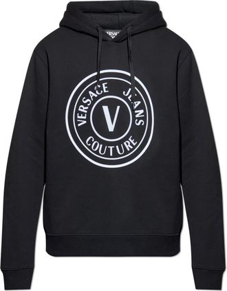Versace Jeans Couture Logo Hoodie - - Sweatshirts & Hoodies - Herren - Schwarzk - M