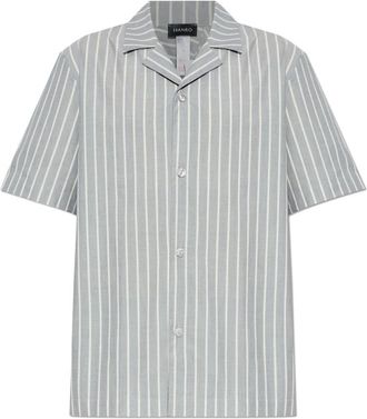 Hanro Homme, V&ecirc;tements de nuit et de d&eacute;tente, Gris, Taille: M Chemise de nuit