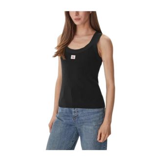 Calvin Klein Femme, Tops, Noir, Taille: 40 FR Hauts sans manches