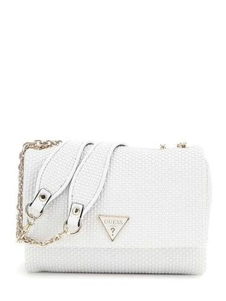 Guess Phaedra Convertible Xbody Flap Bag White