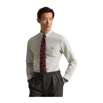 Polo Ralph Lauren Homme, Chemises, Brun, Taille: M Chemise Oxford Ray&eacute;e