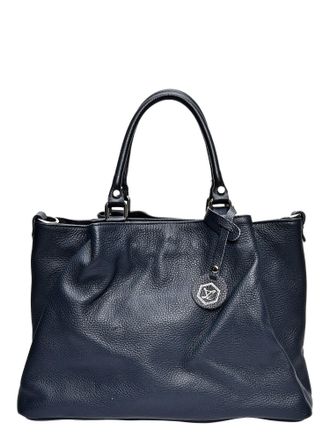 Luisa Vannini Blau Rindsledertasche