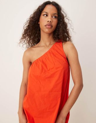 Nobody's Child Robe évasée mi-longue et asymétrique - Rouge