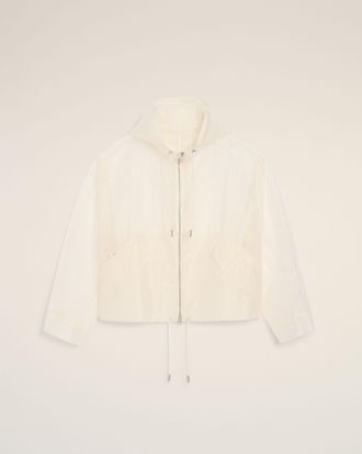 Ami Coupe Vent Blanc Zipp&eacute; en Nylon Blanc - XL - Homme