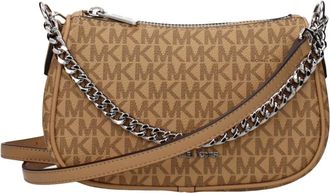 Michael Kors Femme, Sacs, Brun, Taille: ONE Size Carmela Small Signature Logo Crossbody Bag