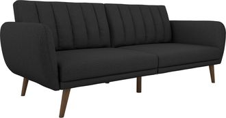 Novogratz Brittany Schlafsofa, Leinen Dunkelgrau