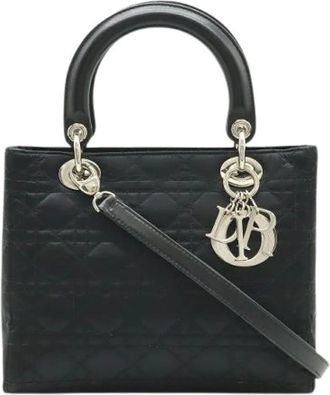 Dior Sac Lady 2way Pre-owned - Femme - Pre-owned - Noir - Taille: ONE Size