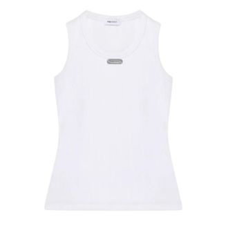 Alexander McQueen Placket Tank Top - - Tops - Damen - Wei&szlig; - M