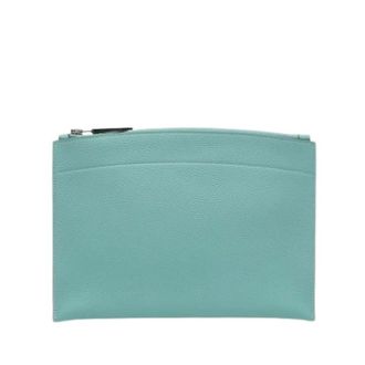 Herm&egrave;s Pre-owned The Bazar Pouch - Femme - Pre-owned - Bleu - Taille: ONE Size