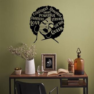 Hanah Home Stylish Black Decorative Metal Wall Accessory, 64 x 70 cm | 100% Metal, 1.5 mm Thickness | Perfect for Modern Home Decor & Unique Wall Art