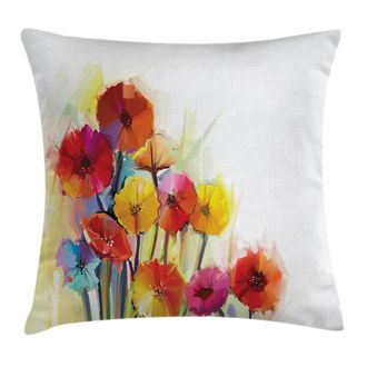 Generic Kissenbezug Romantische Gerbera-Blumenstr&auml;u&szlig;e, Natur Pur Kissenh&uuml;lle Dekorative Zierkissenbez&uuml;ge Maschinenwaschbar Pillow Cases for Bett Sofa Heimdeko