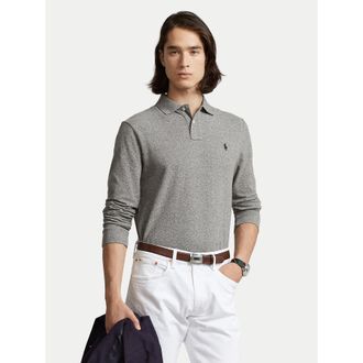 Polo Ralph Lauren Poloshirt 710681126003 Grau Slim Fit