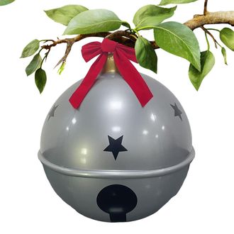 Generic Aufblasbare Weihnachtskugeln, 23-Zoll-wasserdichte Glocke Mit Festlicher Schleife, Riesige Weihnachtsdekoration F&uuml;r Den Au&szlig;enbereich F&uuml;r Helle Saisona