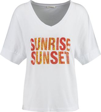 Key Largo Damen Sunlight V-Neck T-Shirt, White (1000), S EU