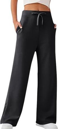 SHEKINI Pantalon de jogging pour femme - Pantalon de sport - Pantalon de loisirs - Taille haute - Pantalon en coton - Pantalon large - Pantalon d&eacute;t&eacute; pour femm